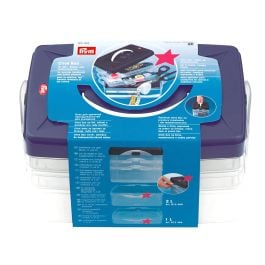 PRYM Click Box modèle de base (transparent-violet/blanc) 612403